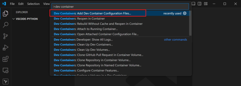 VS CodeのDevContainerでDockerfileを使わずにPythonの開発環境を簡単に構築する | 大阪でホームページ制作なら ...